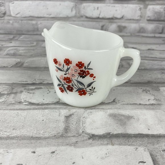 Fire King | Dining | Vintage Fire King Creamer Pitcher Milk Glass ...